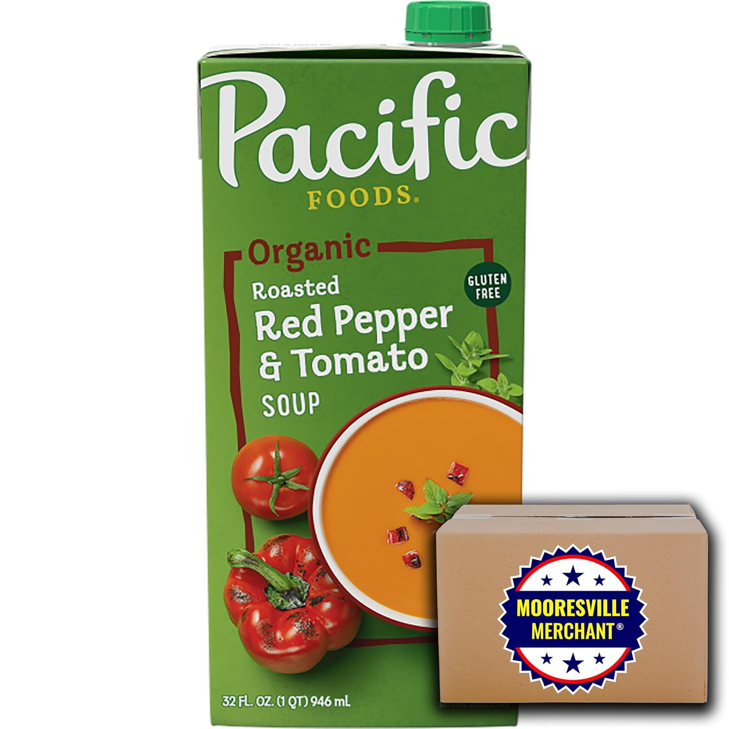 Foods Organic Roasted Red Tomato Soup, 32 fl oz, 2 Cartons with Decal ...