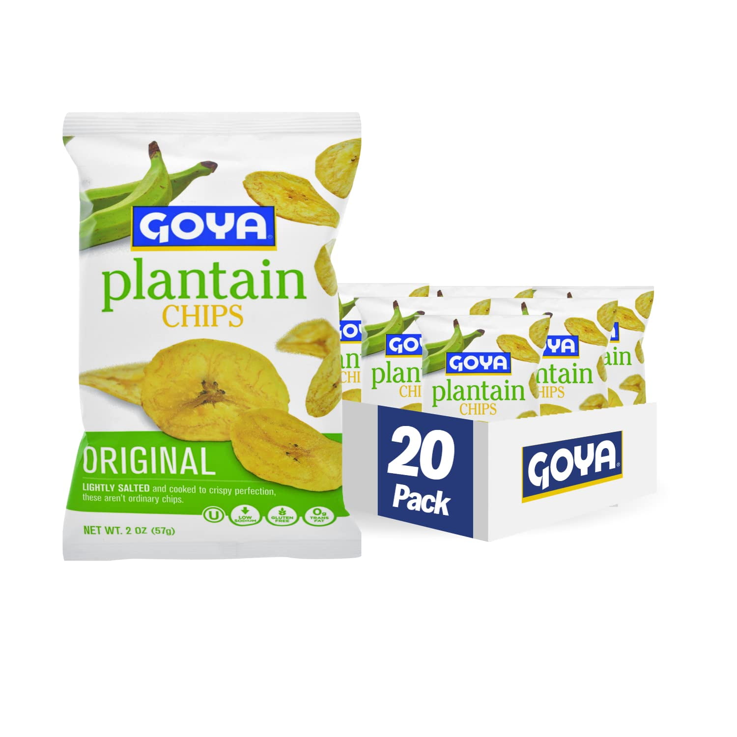 Foods Plantain Chips, Original, 2 Ounce (Pack of 20) - Walmart.com