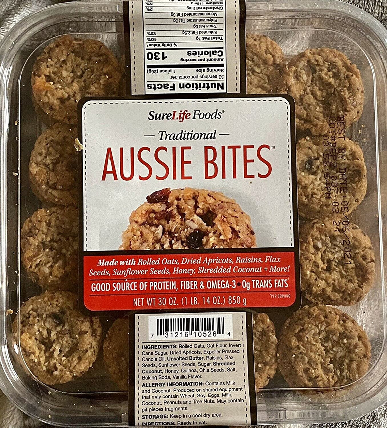 Foods Traditional Aussie Bites | Protein Cookies with Quinoa, Chia ...