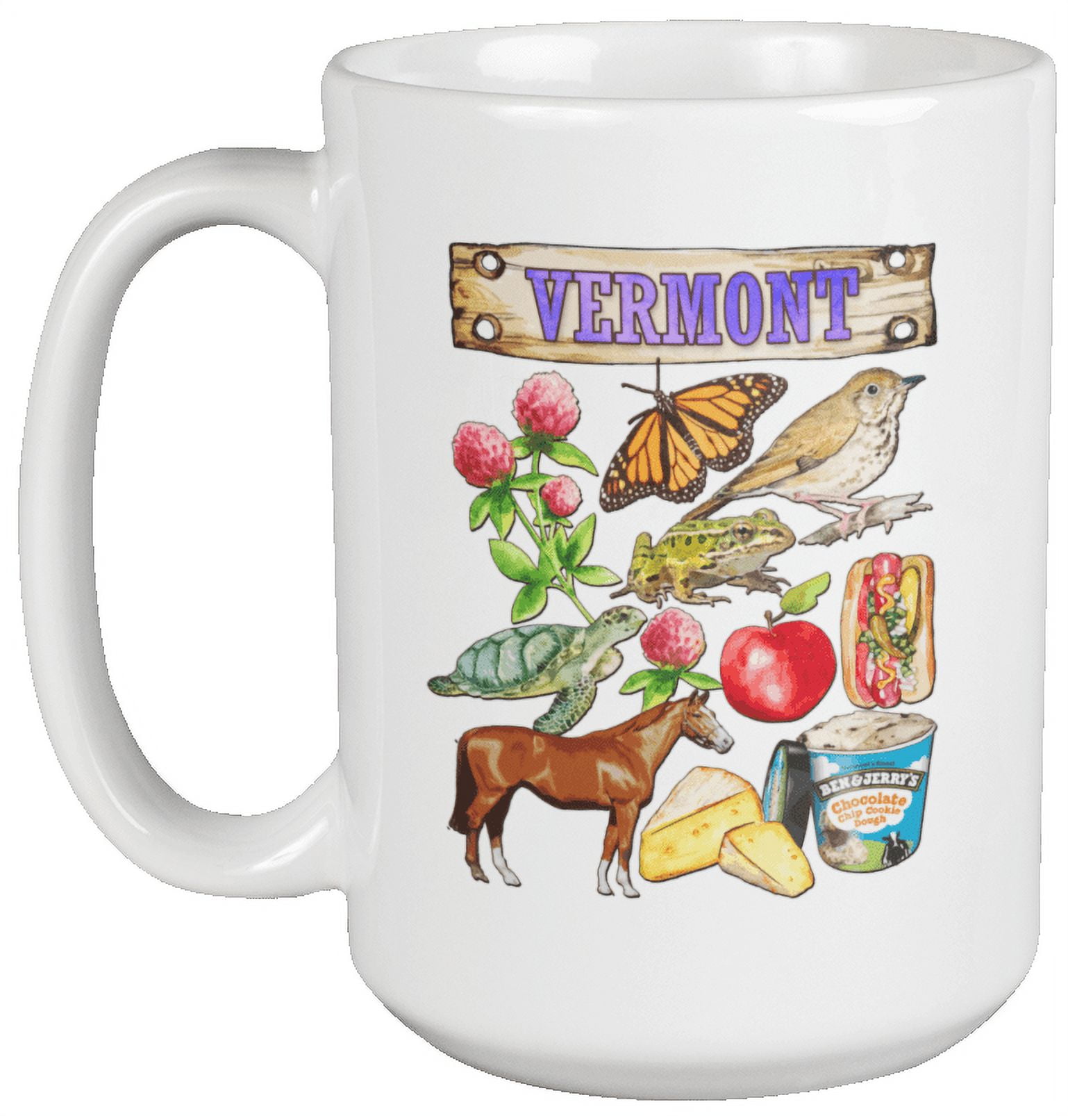 Foods and Stuff Vermont Is Known For, Graphic Coffee & Tea Gift Mug ...