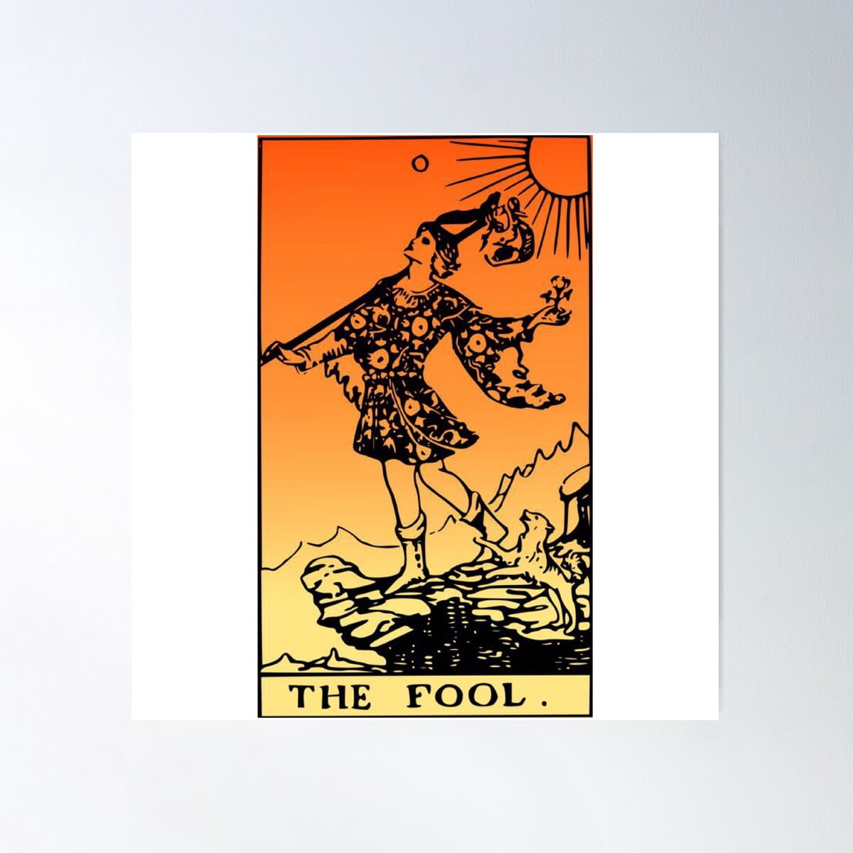 Fool Tarot Poster Wall Art, Modern Wall Decor For Living Room Bedroom ...
