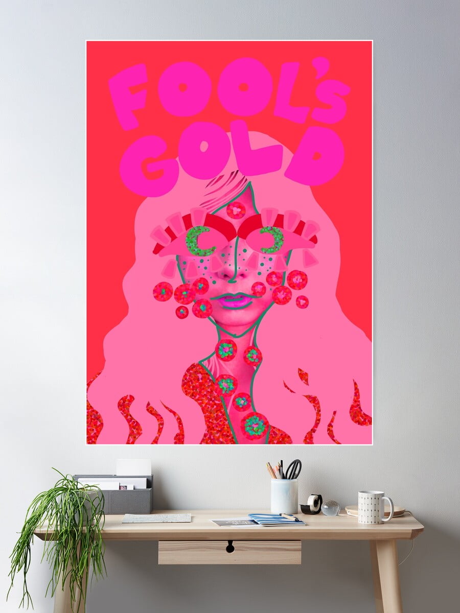 Fools Gold: Crayon Woman Poster Wall Art, Modern Wall Decor For Living ...