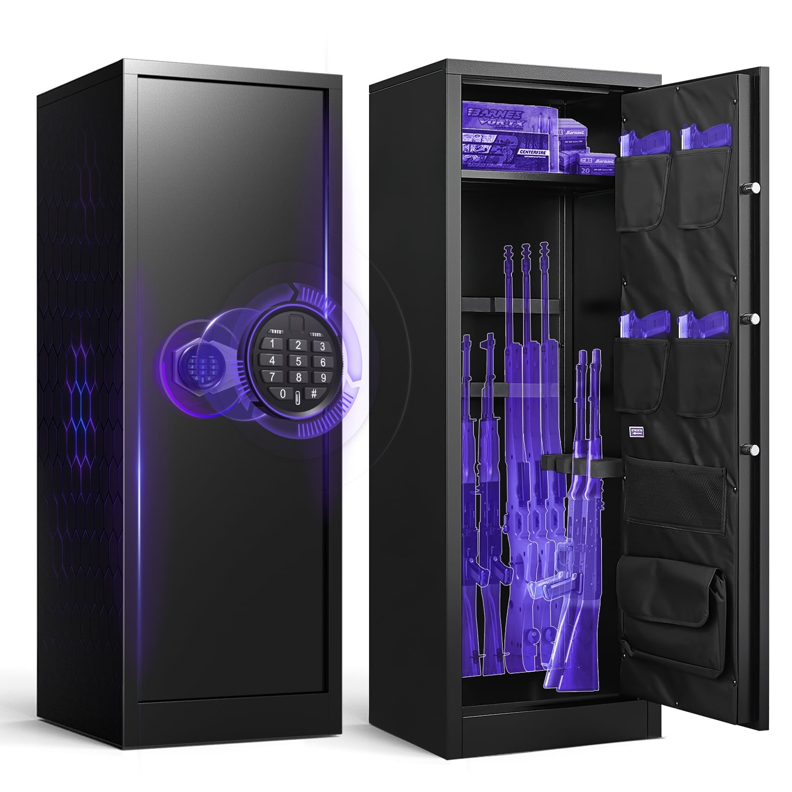 Foorsun 8-12 Gun safes,Rifle Safe, Long Gun Safe for Rifle Shotgun for ...