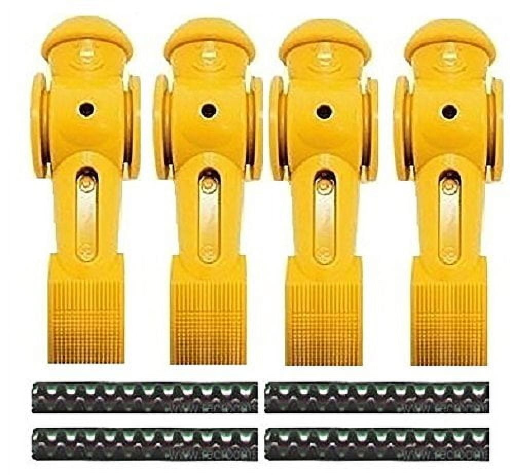 Foosball Men Counter Balanced Pin-Yellow-4 - Walmart.com