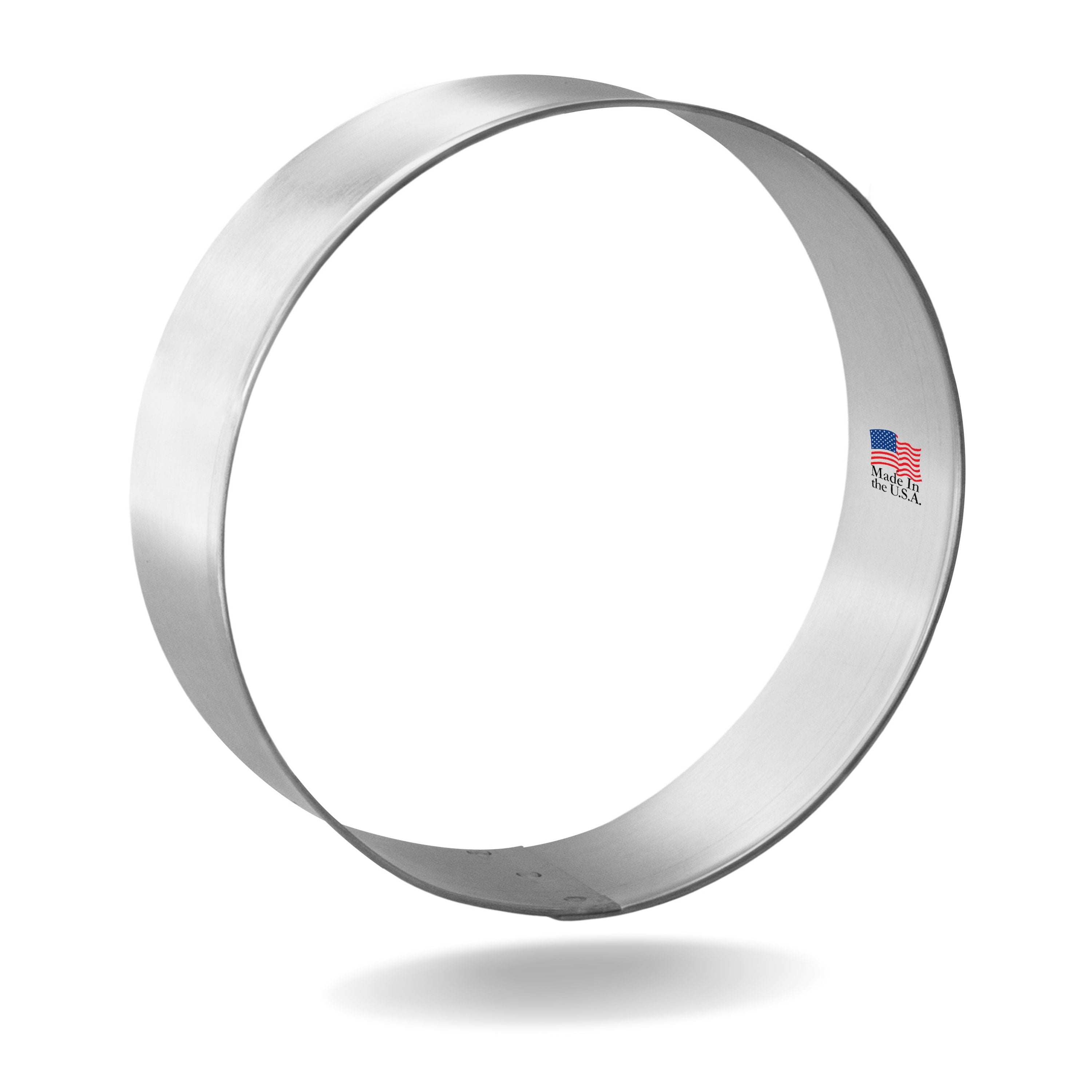 Foose Round Circular Cookie Cutter, 3in Silver Metal, Made in USA ...