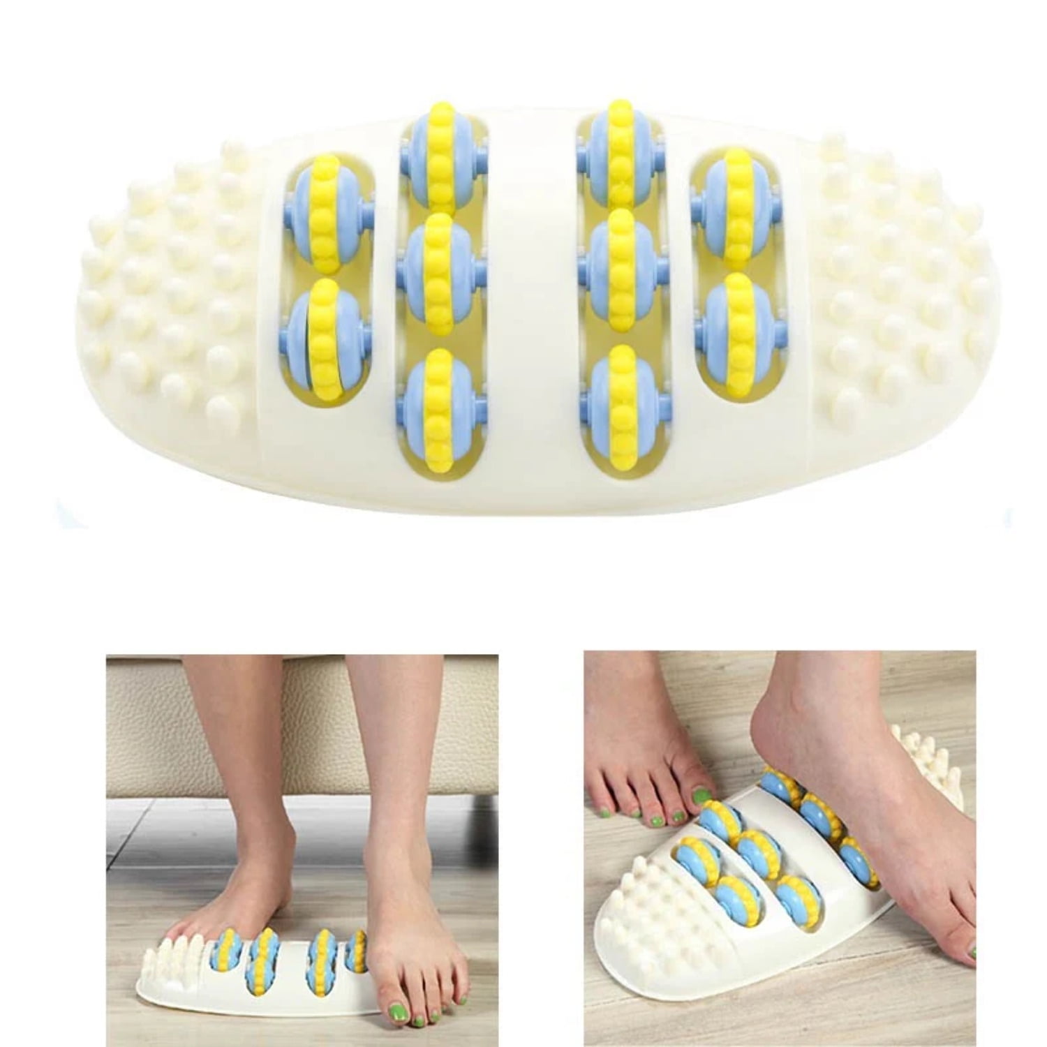 Foot Acupressure Massager Roller for Relieve Plantar Fasciitis Heel ...