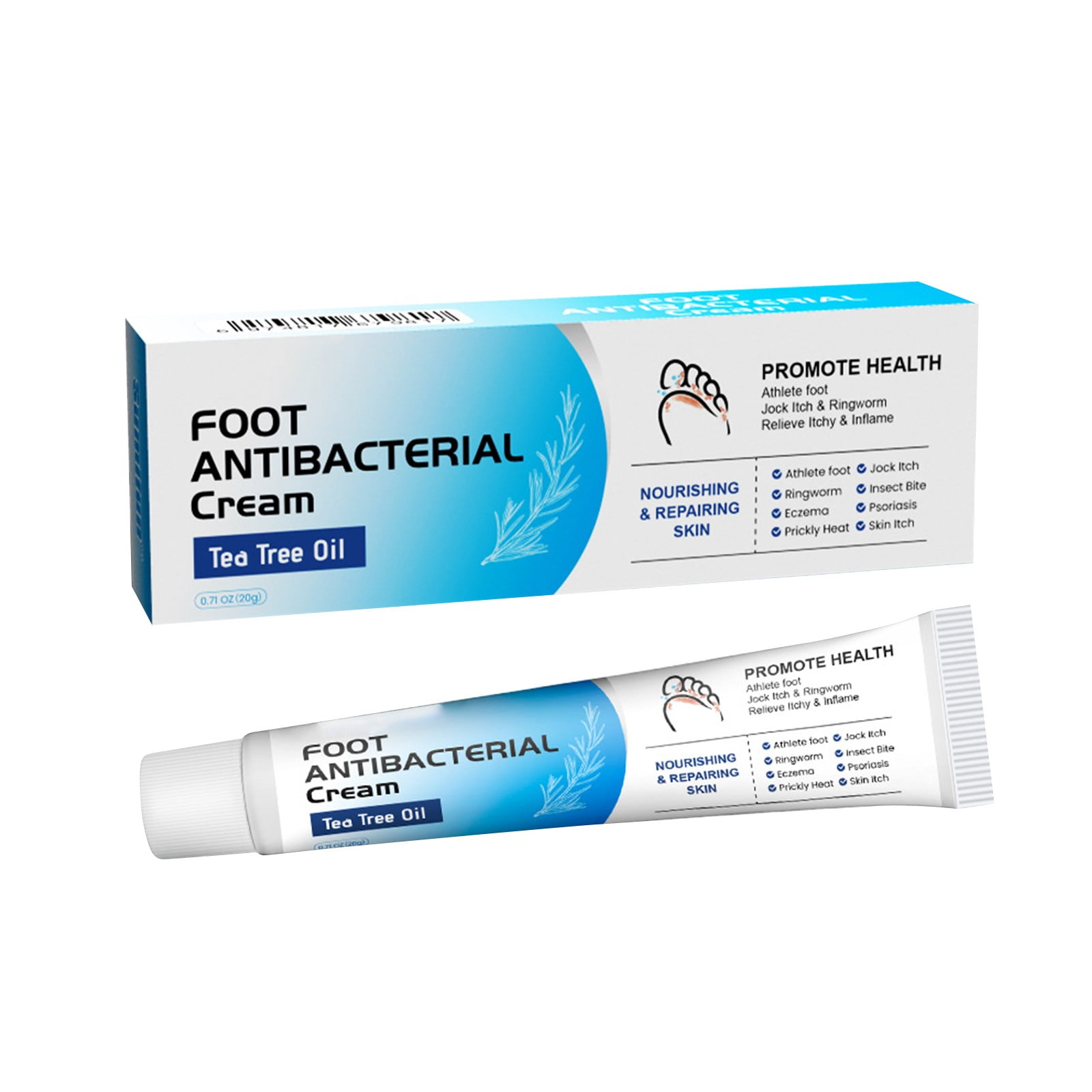 Foot Antibacterial Cream with Tea Tree Oil for Nourishing and Repairing ...