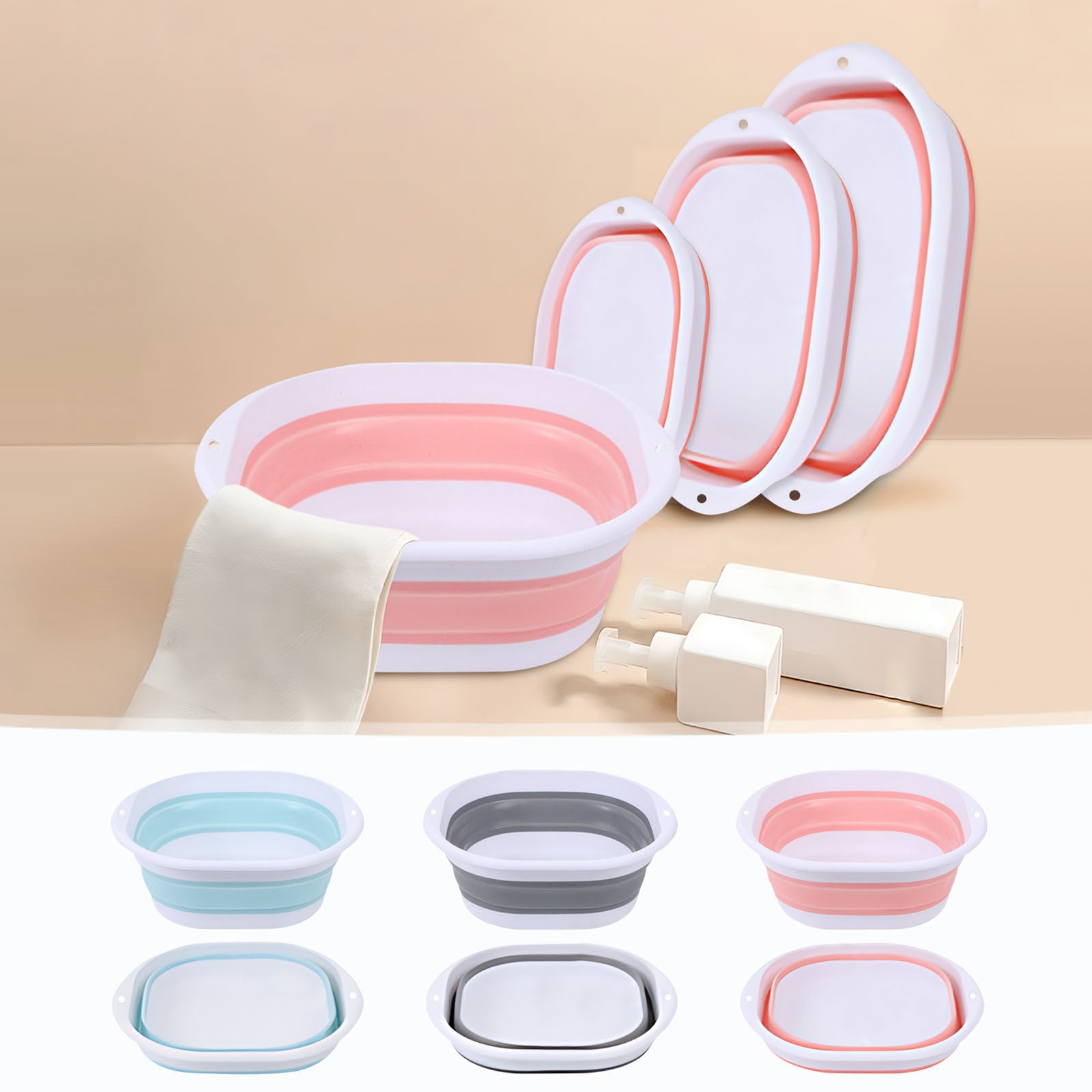 Foot Bath - Foldable Foot Dish Tub - Portable Washing Basin - Foot ...