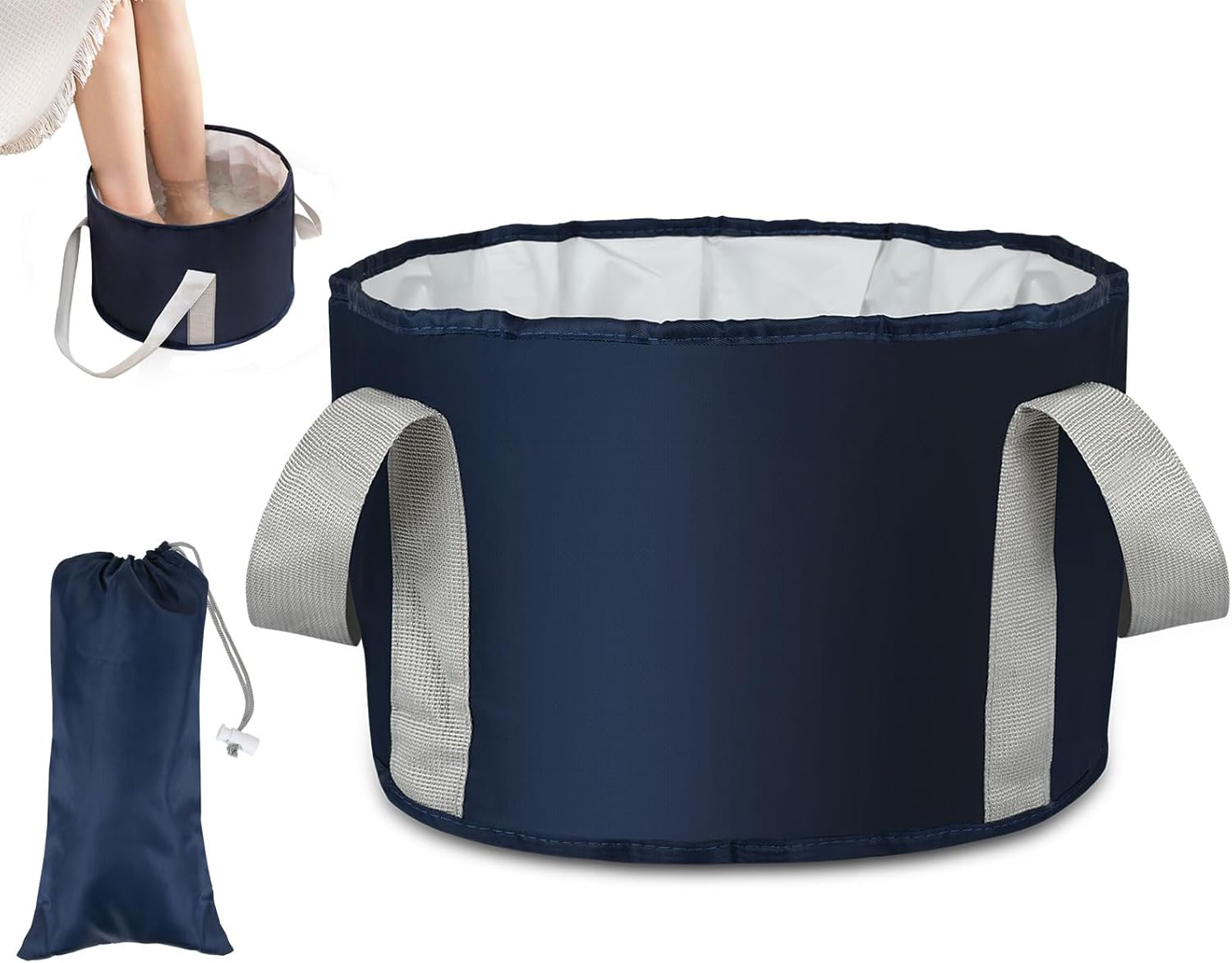 Foot Bath Soak Tub Portable Collapsible Foot Bucket for Soaking Feet 4. ...
