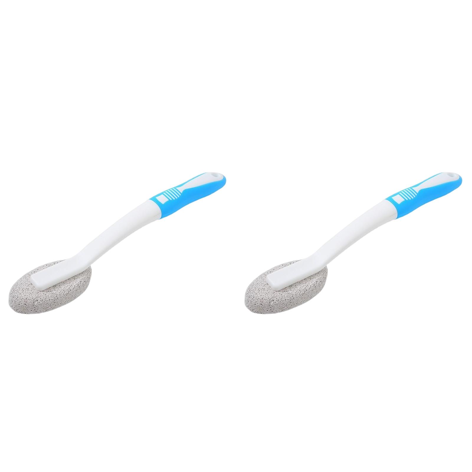 Foot Brush Pumice Scrub Exfoliating Cleaner Long Handle Dead Skin Cutin ...
