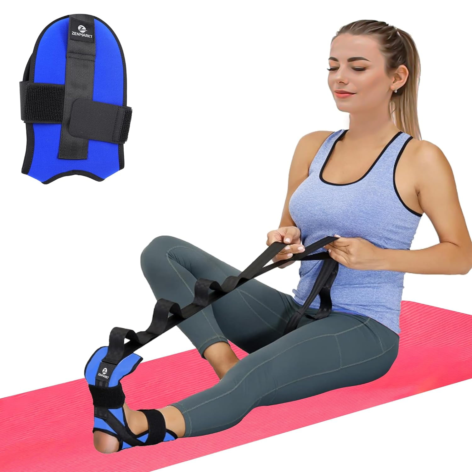 Foot and Calf Stretcher for Physical Therapy - Stretching Strap For ...