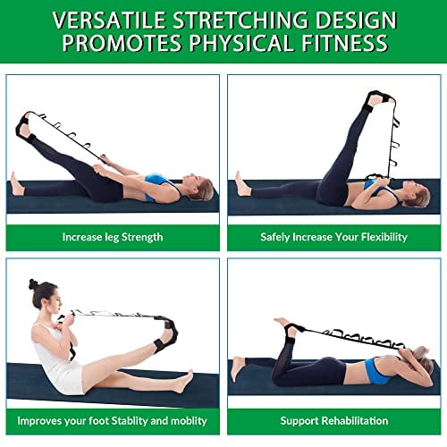 Foot and Calf Stretcher-Stretching Strap For Plantar Fasciitis, Heel ...