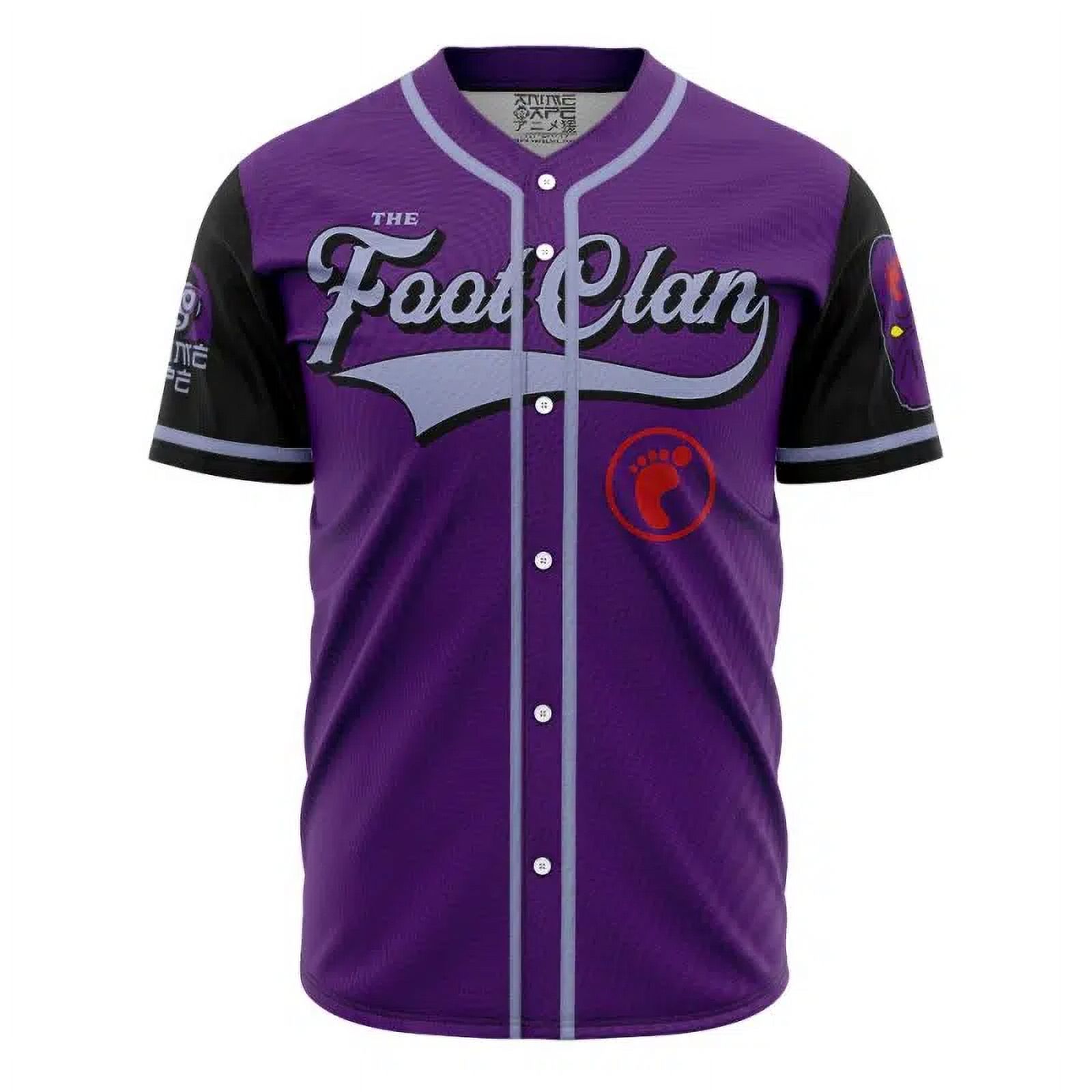 Foot Clan Teenage Mutant Ninja Turtles Baseball Jersey - Walmart.com