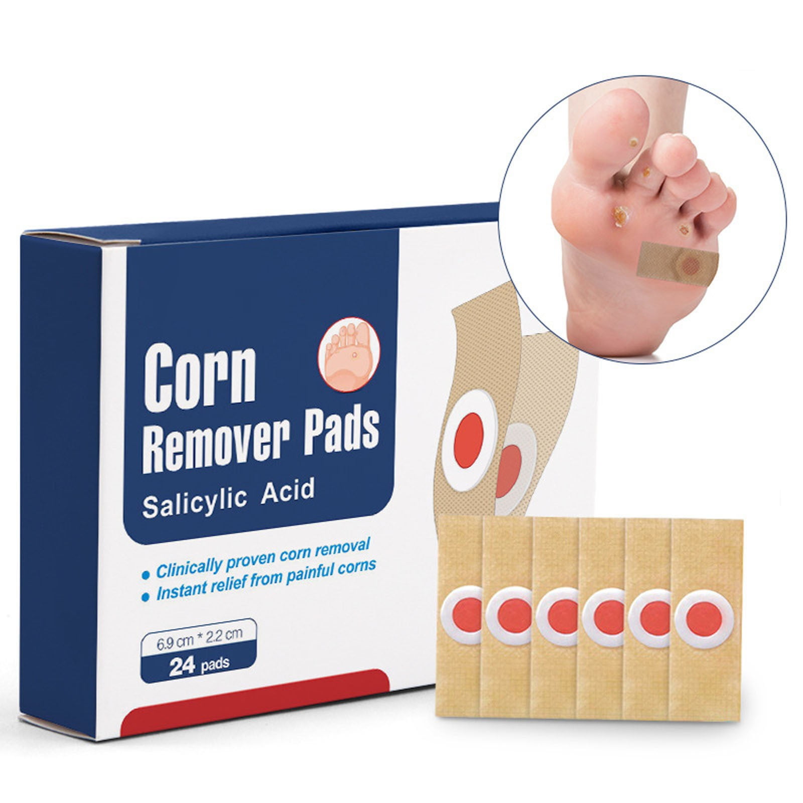 Foot Corn Remover, 24 Pack Toe Corn Remover Spacers, Foot Callus ...