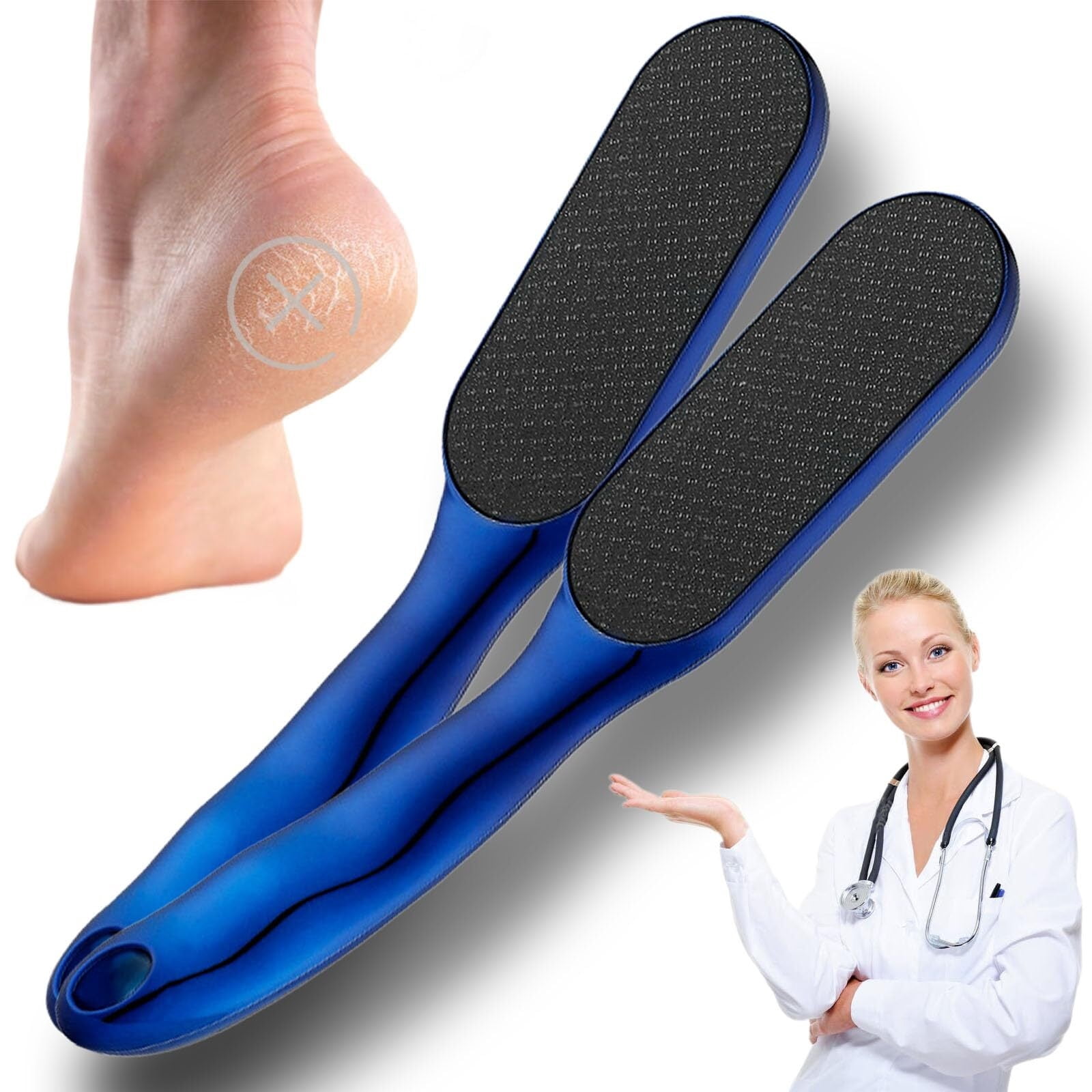Foot File, 2025 Upgrade Foot File, Nano Glass Foot File Callus Remover ...