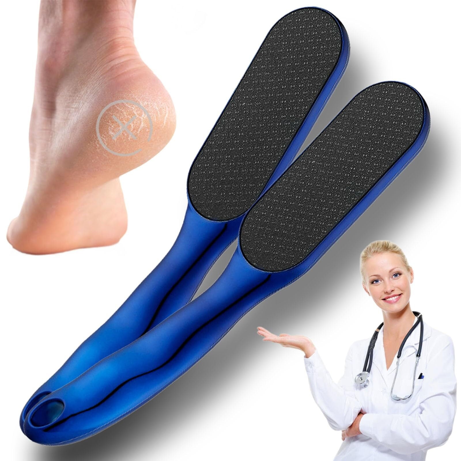 Foot File, 2025 Upgrade Veins Grain Foot File, Nano Glass Foot File ...