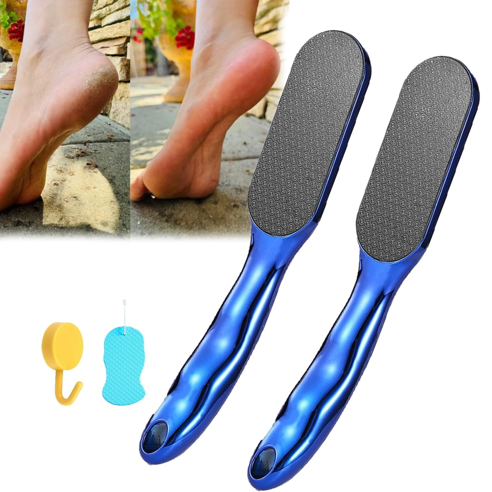Foot File, Foot File Callus Remover, Nano Glass Foot File,Exfoliates ...