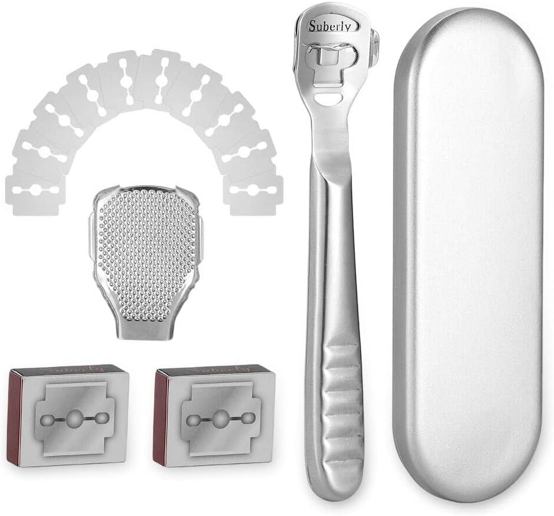 Foot File Stainless Steel Dead Skin Callus Remover Shaver Portable ...