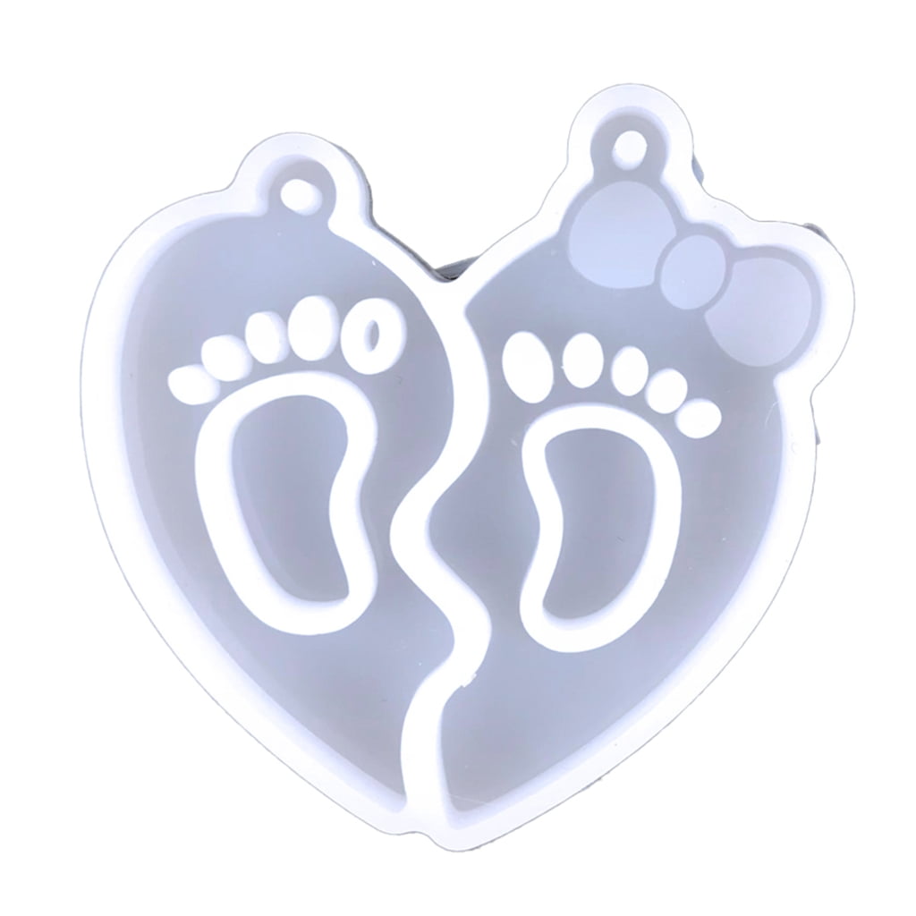 Foot Keychain Silicone Molds Keychain Mold Foot Resin Epoxy Casting ...