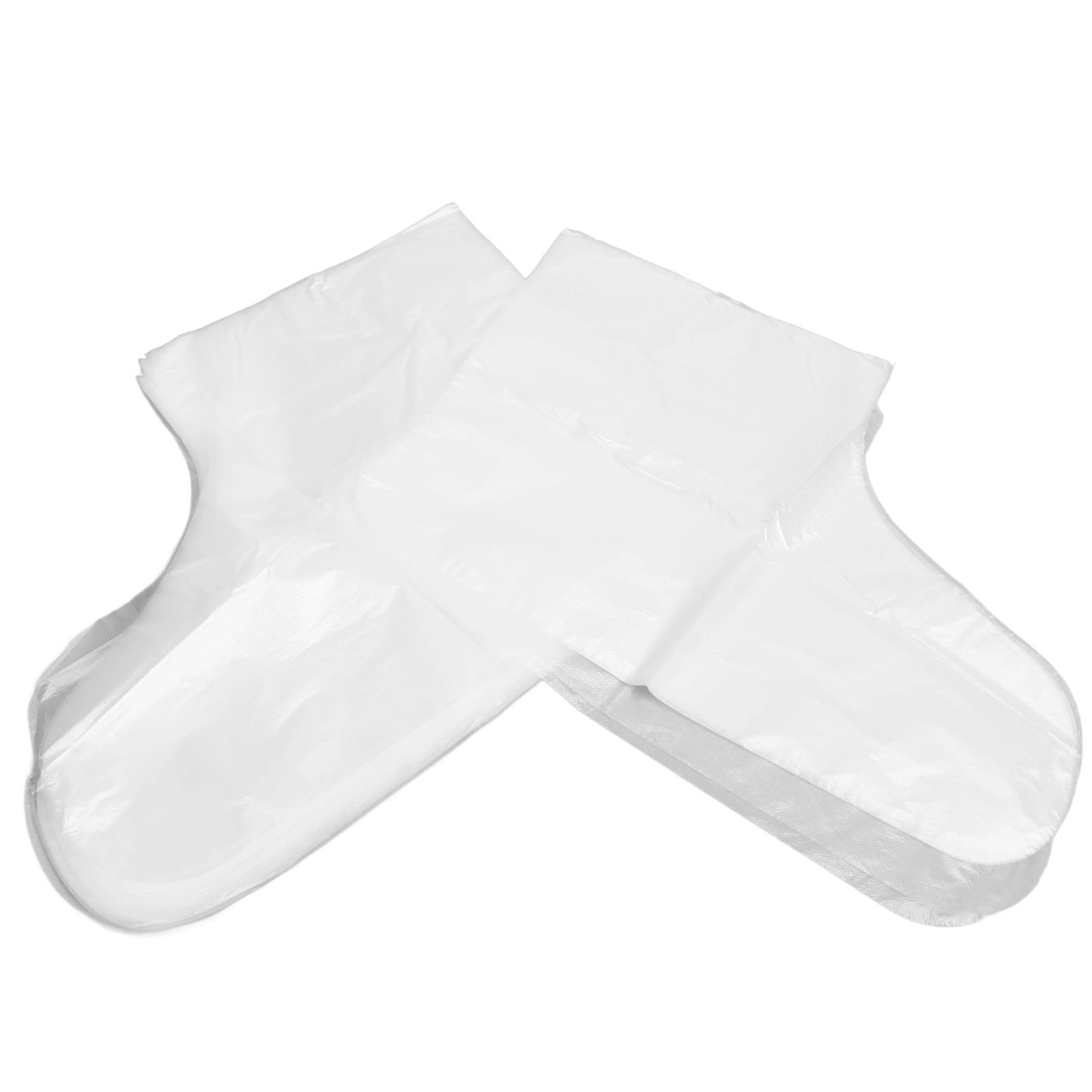 Foot Mask, 100Pcs Disposable Foot Mask Clear Moisture Locking Foot Mask ...