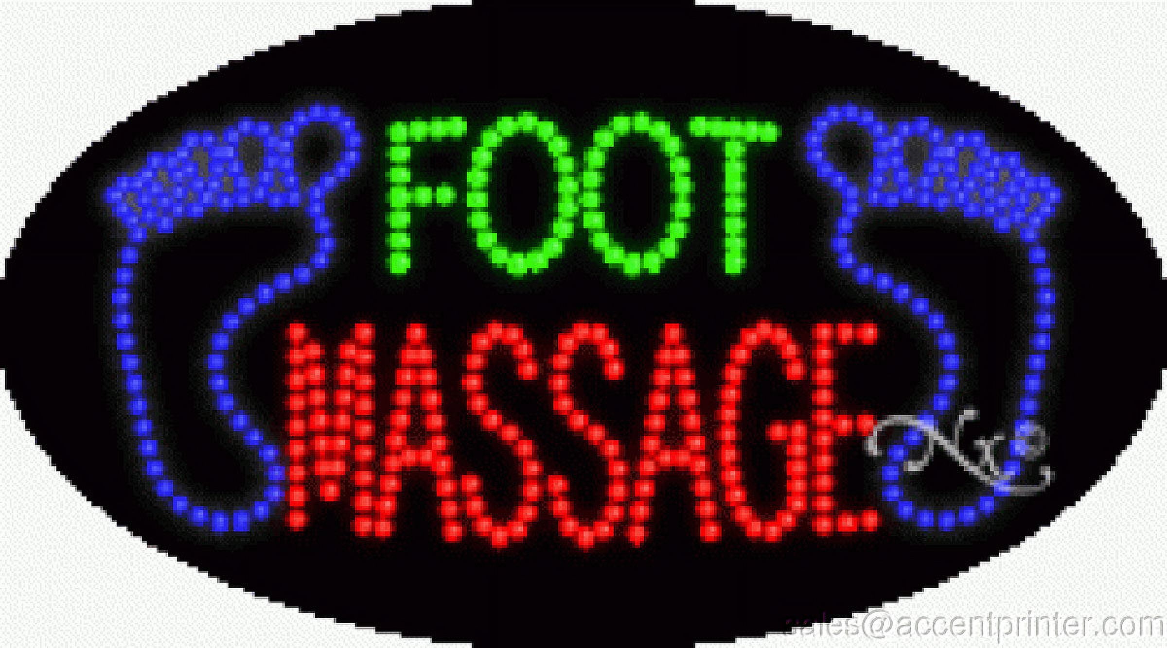 Foot Massage Indoor Flashing & Animated High Impact Energy Efficient ...