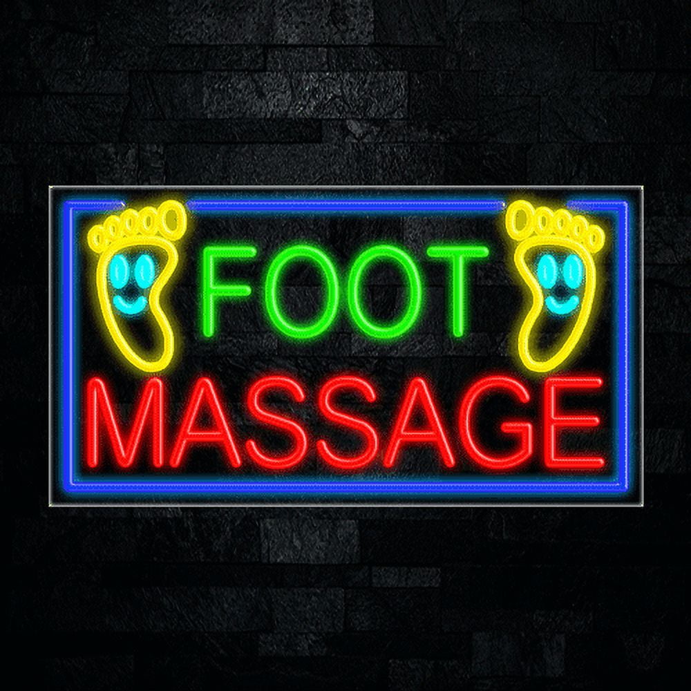 Foot Massage-LED Neon Sign 33"L x 18"H #31289 - Walmart.com