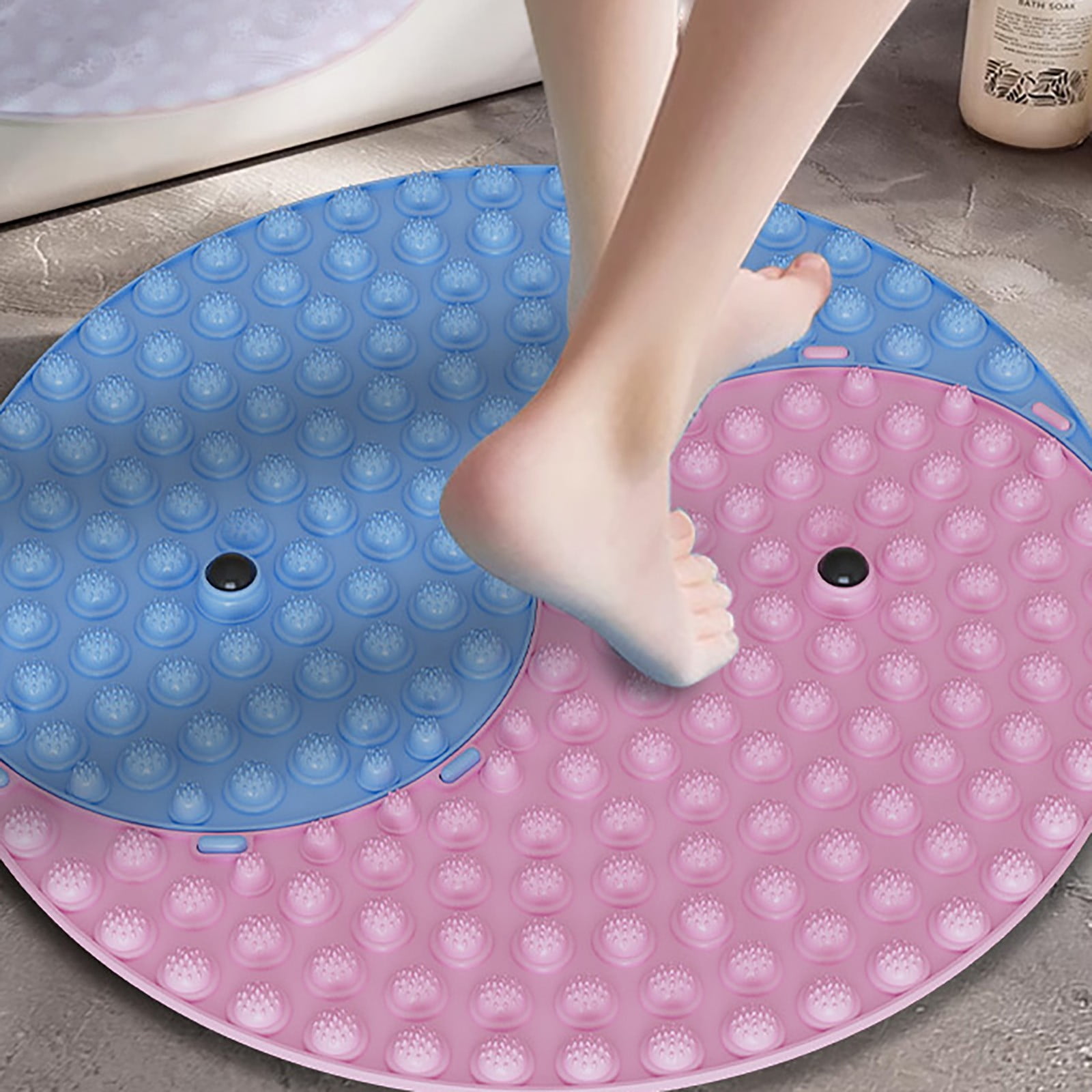 Foot Massage Mat Reflexology, 15" Round Foot Massage Acupoint Mat with ...