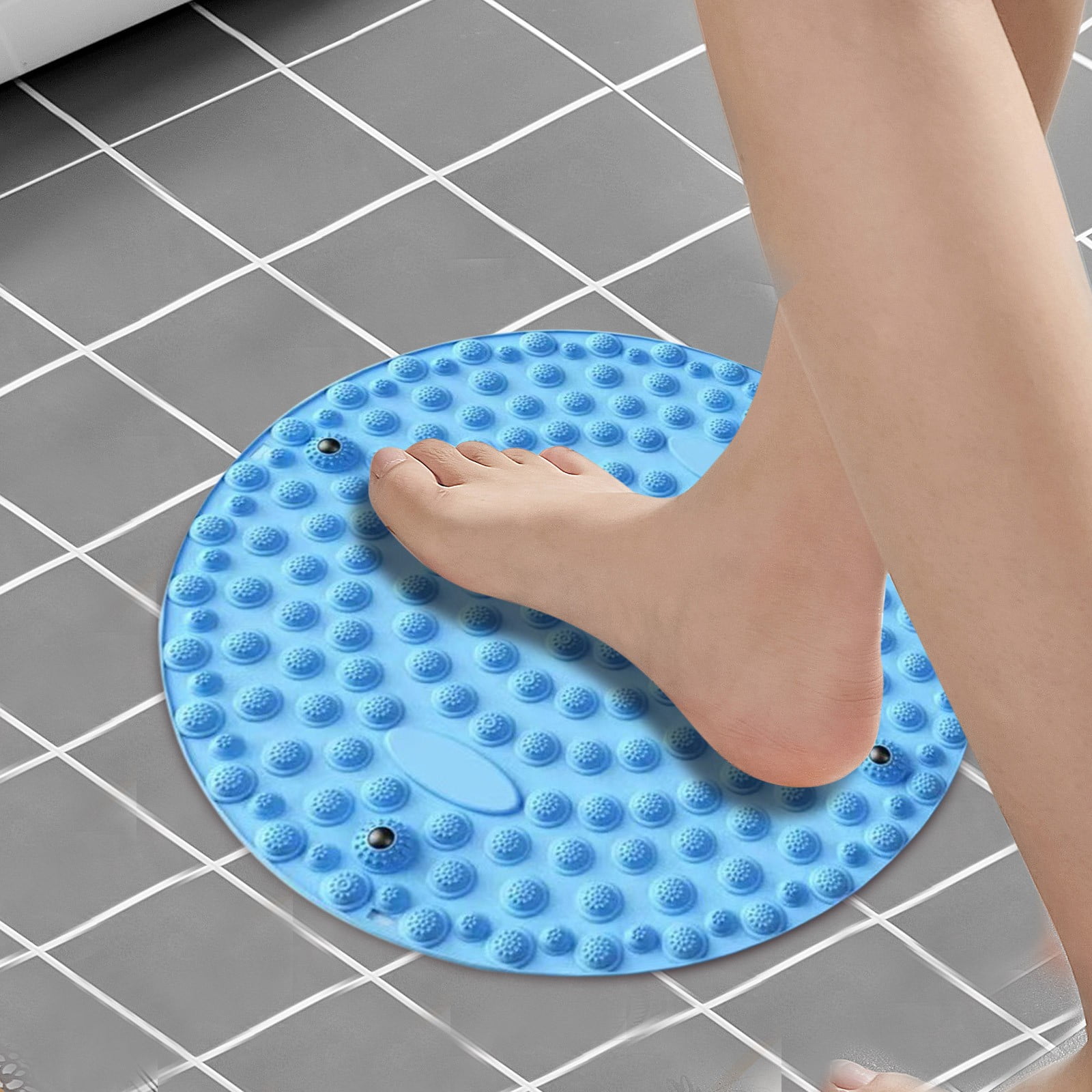 Foot Massage Mat Reflexology, 15" Round Foot Massage Acupoint Mat with ...