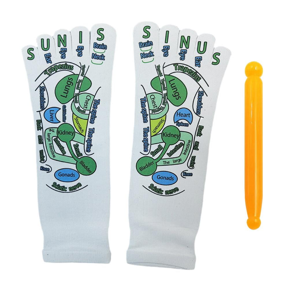 Foot Massage Socks Acupressure Reflexology Socks Foot Point Diagram ...