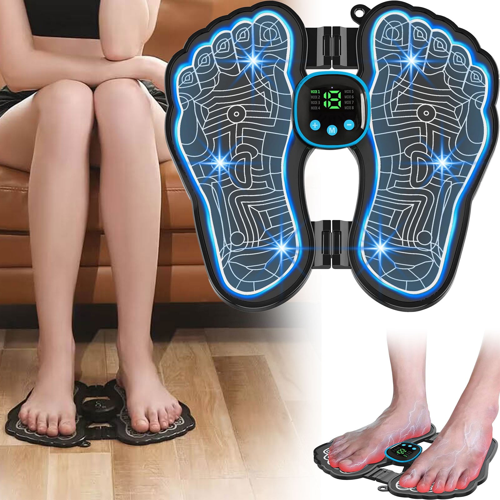 Foot Massager Electronic Feet Massagers For And Circulation Folding ...