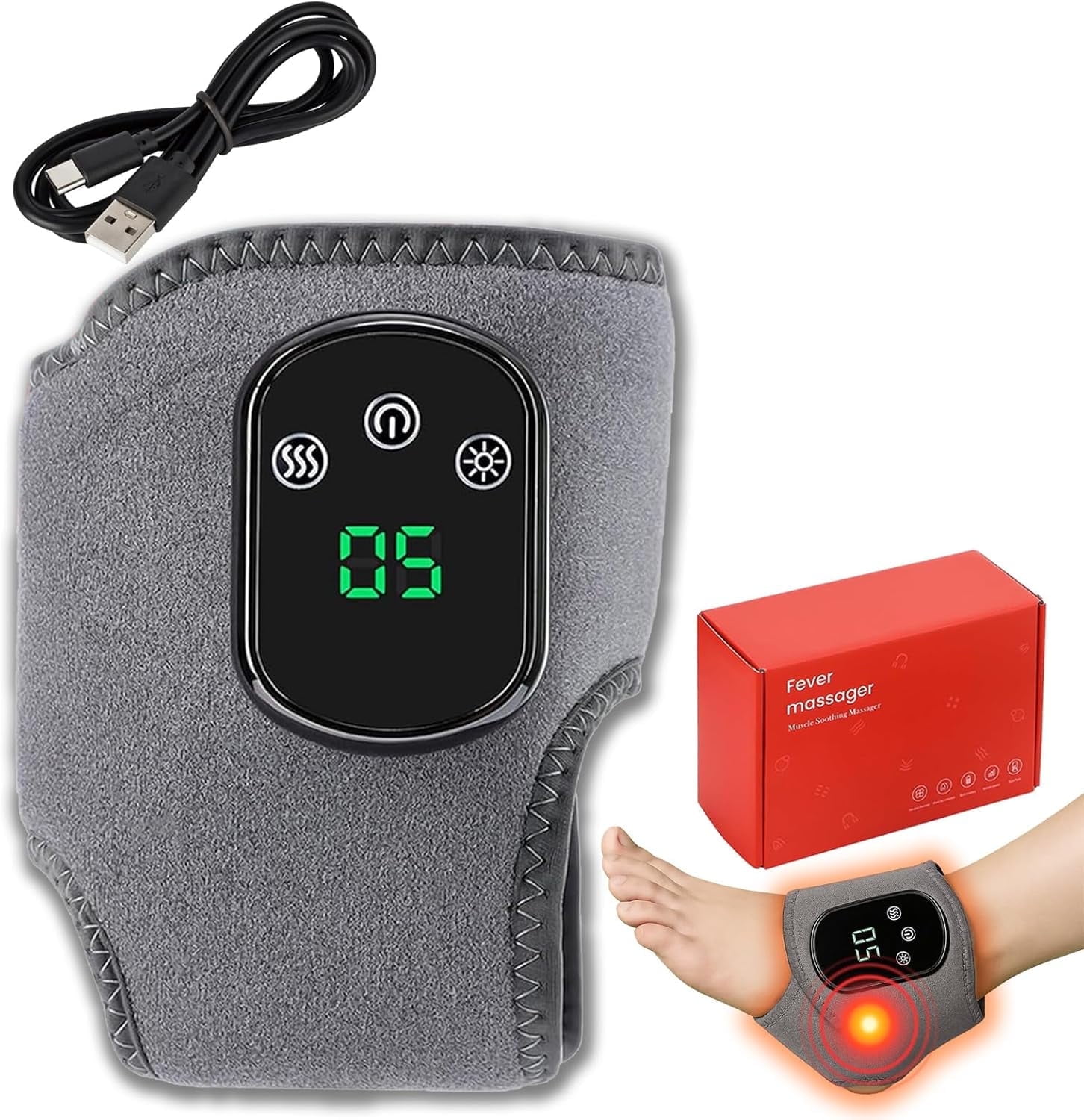 Foot Massager, Foot Renew Triple Method Massager with 3 Vibration Modes ...