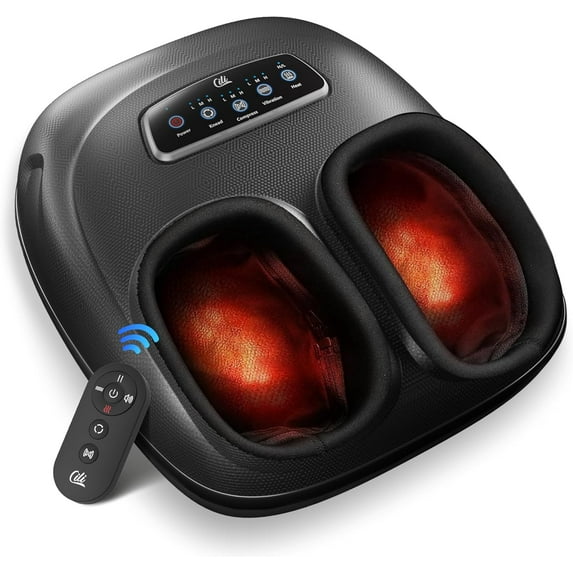 Foot Massager with Heat, 2025 Shiatsu Feet Massage Machine for Plantar ...