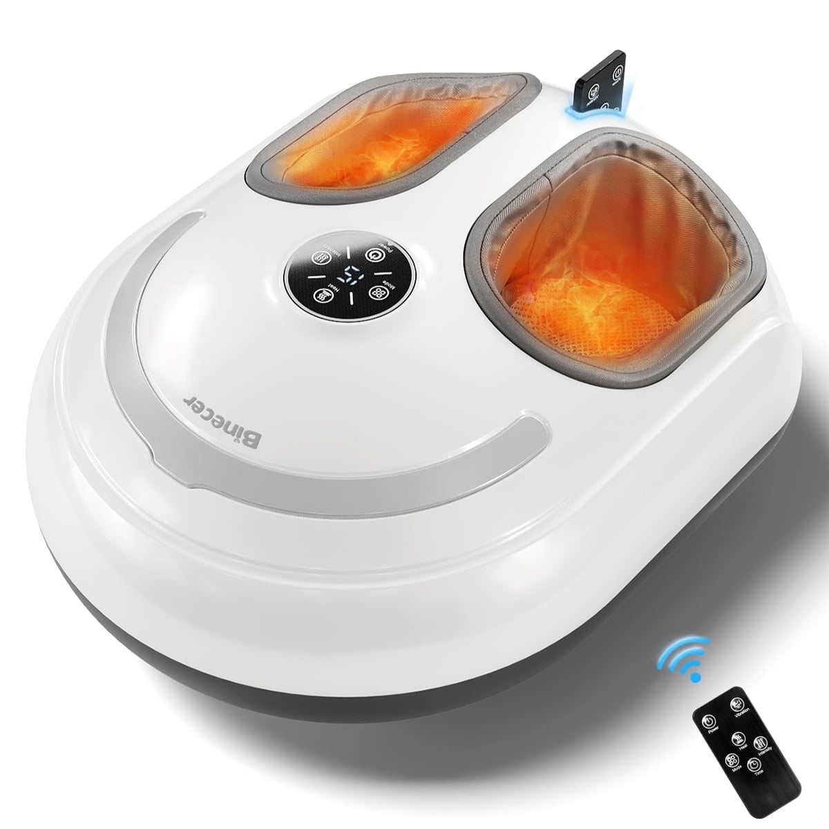 Foot Massager With Heat Binecer Shiatsu Feet Massage Machine For 5333