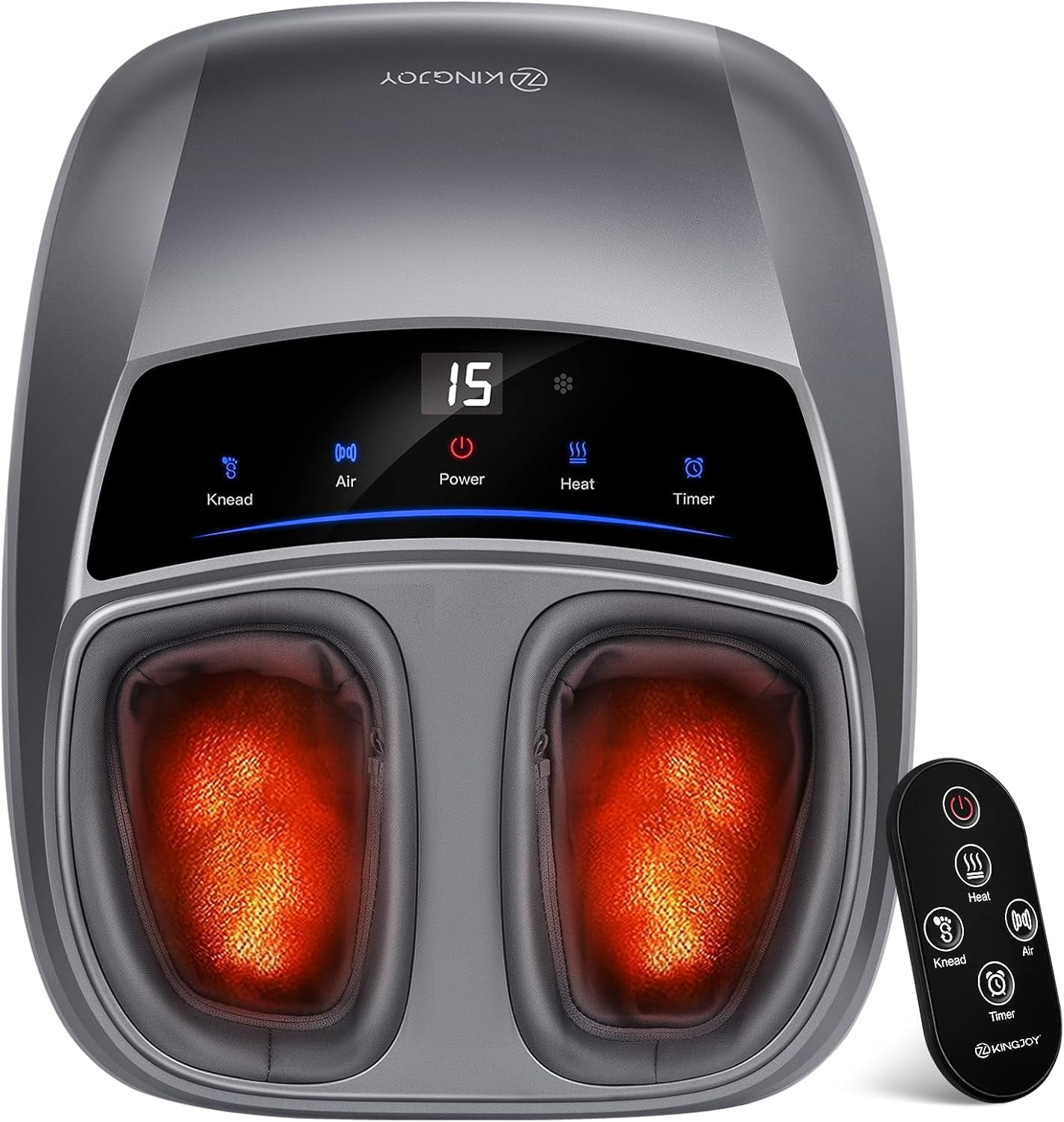 Foot Massager with Heat for Neuropathy, [2026 Upgraded], Deep Kneading ...