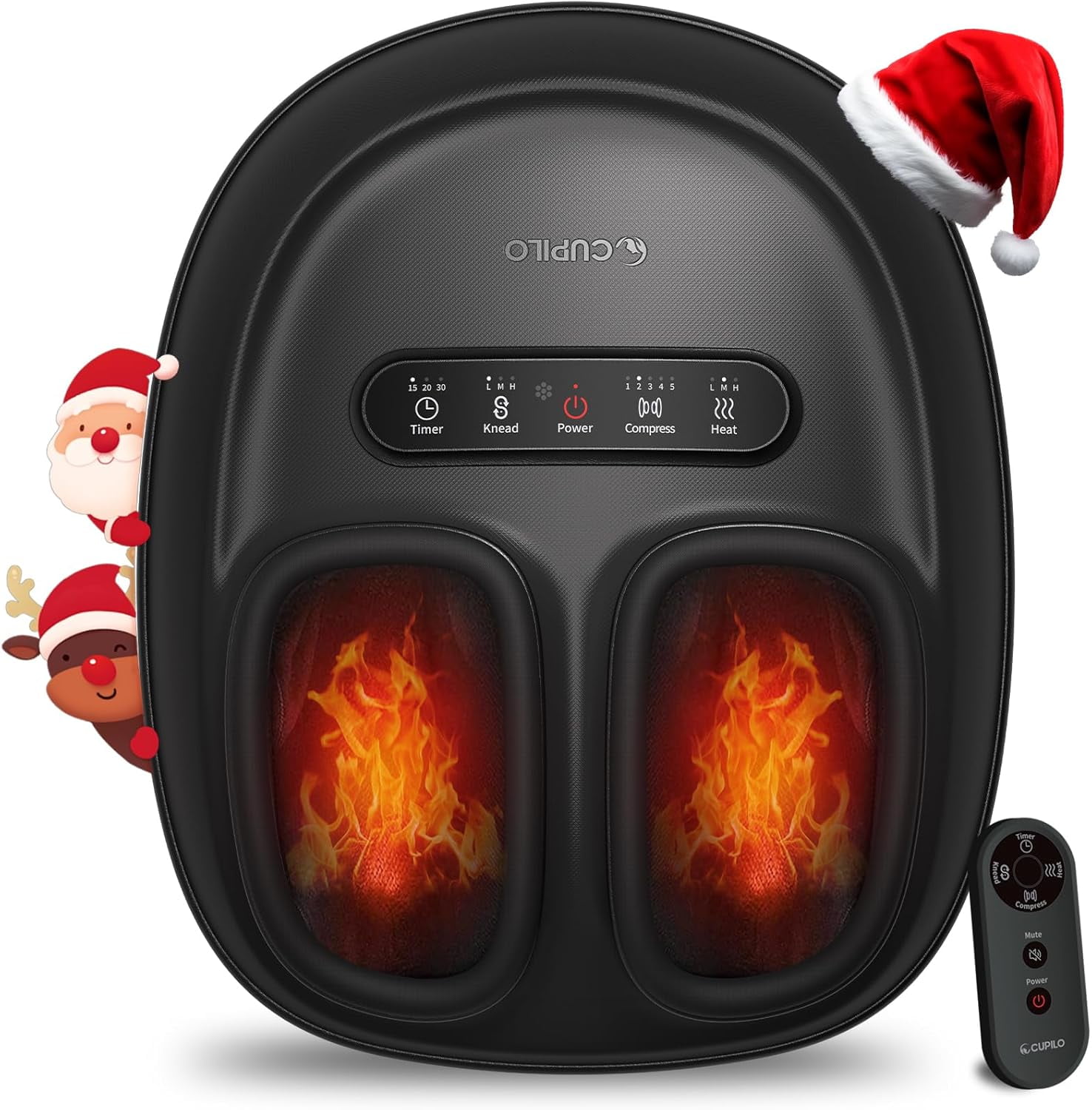 Foot Massager with Heat, Shiatsu Feet Massager with Remote, Adjustable ...