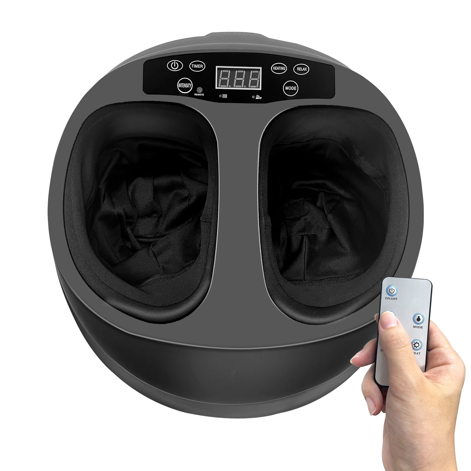 Foot Massager Machine with Heat Therapy, Adjustable Timer, Wireless ...