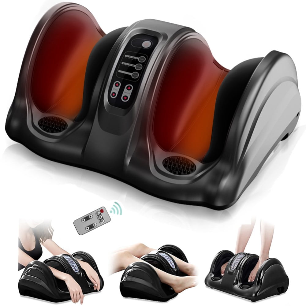 Foot Massager Machine Shiatsu Foot Calf Massager with Heating, Remote ...