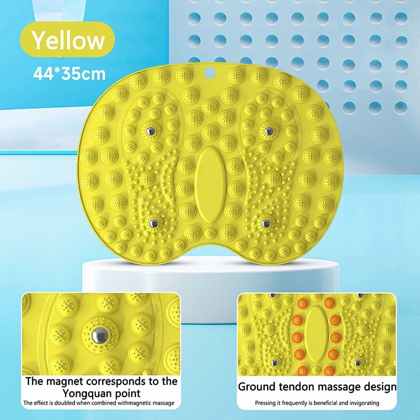Foot Massager Mat With Magnetic Therapy Acupressure Ergonomic For Feet ...