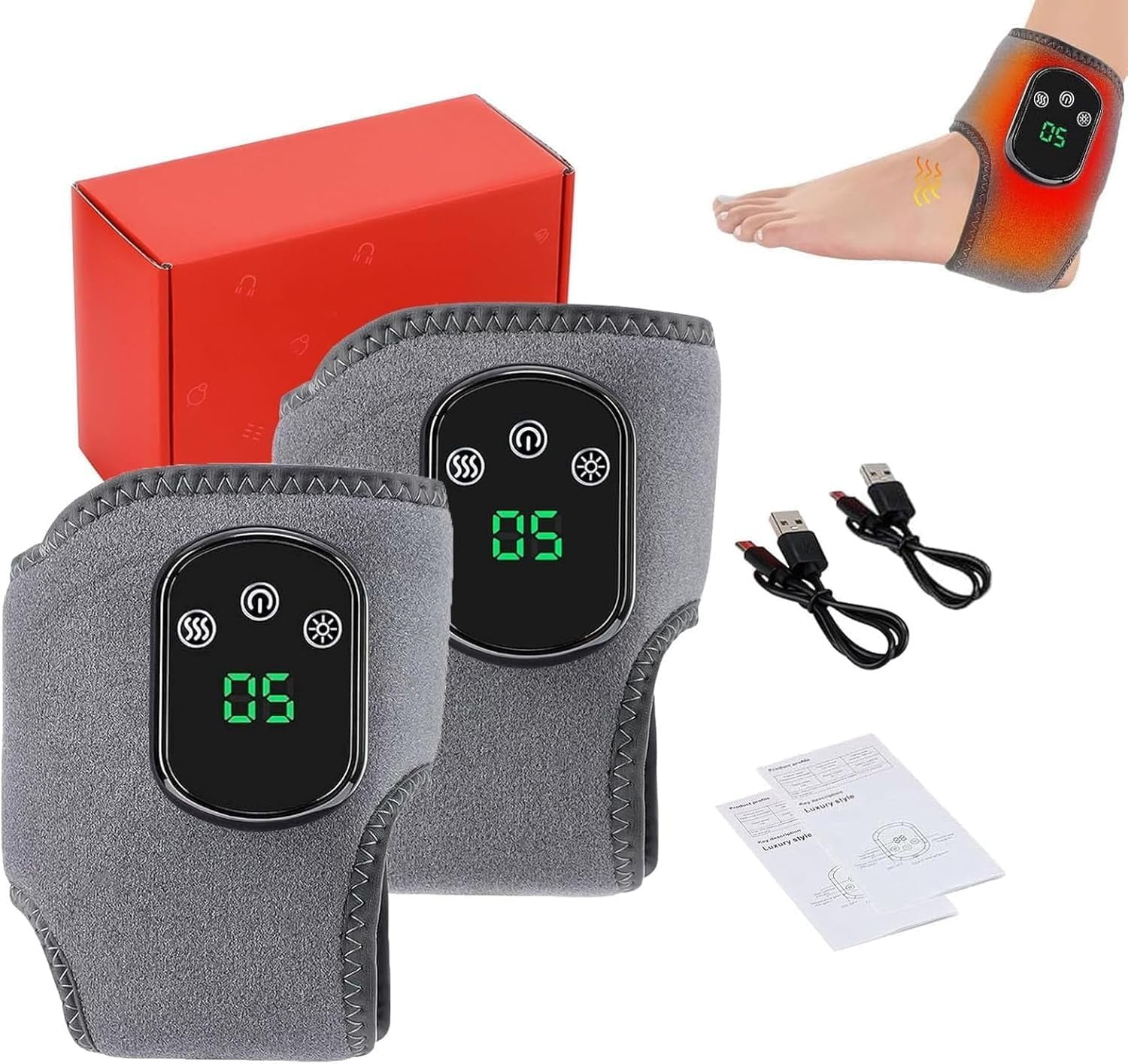 Foot Massager, Wireless 3 in 1 Foot Revive Massager with 3 Vibration ...