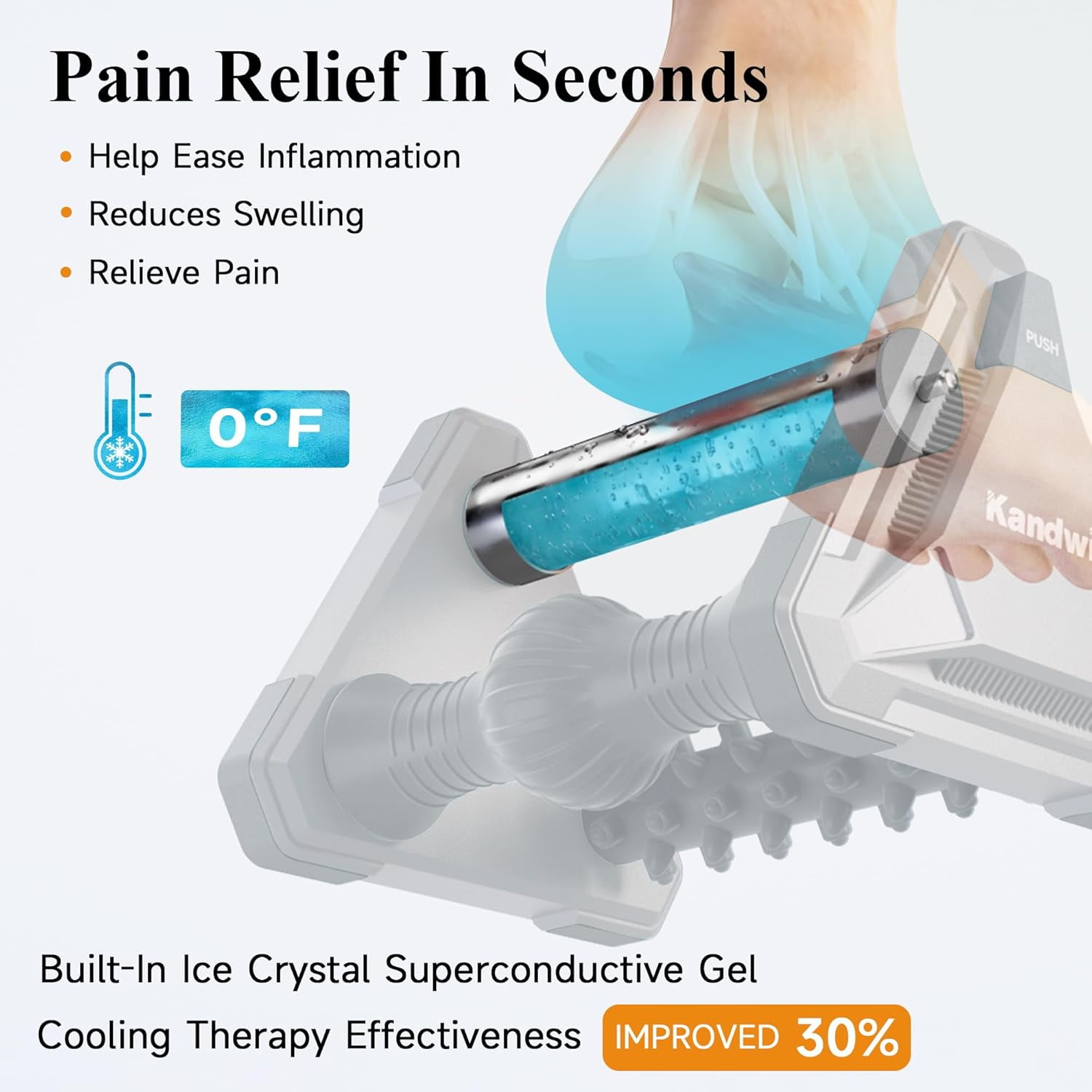 Foot Massager with Ice Pack for Plantar Fasciitis Relief - Walmart.com