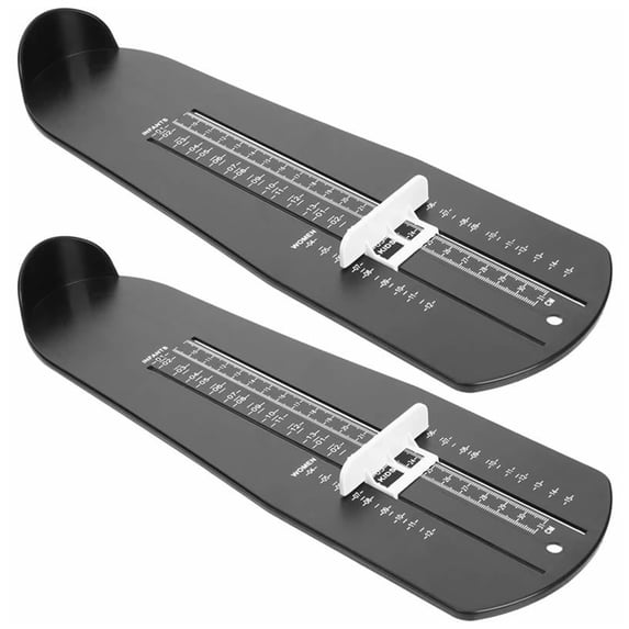 Foot Measure Tool Printed Shoe Size Measurer And Shoe Puller Black ...