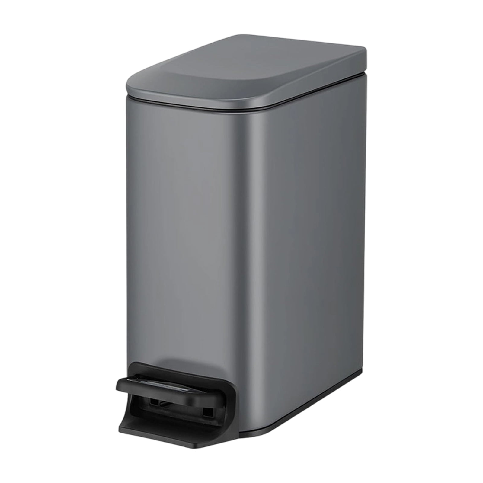 Foot Pedal 6L Quiet Slow Closing Garbage Bin Narrow Carbon Steel Body ...
