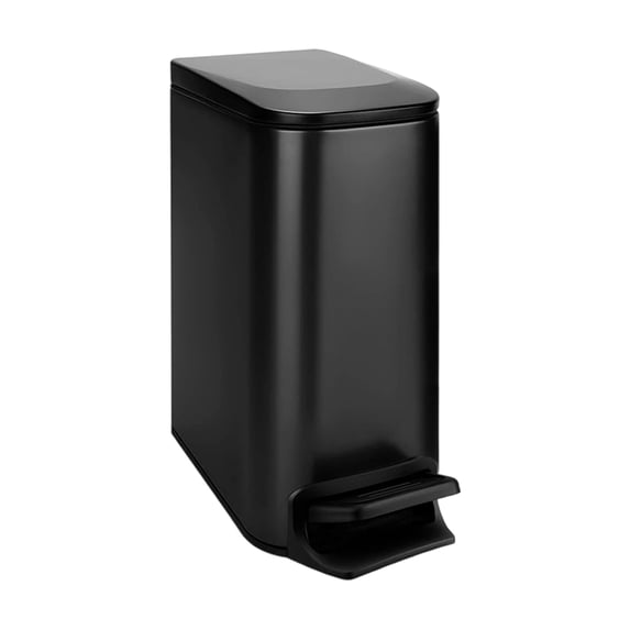 Foot Pedal 6L Quiet Slow Closing Garbage Bin Narrow Carbon Steel Body ...