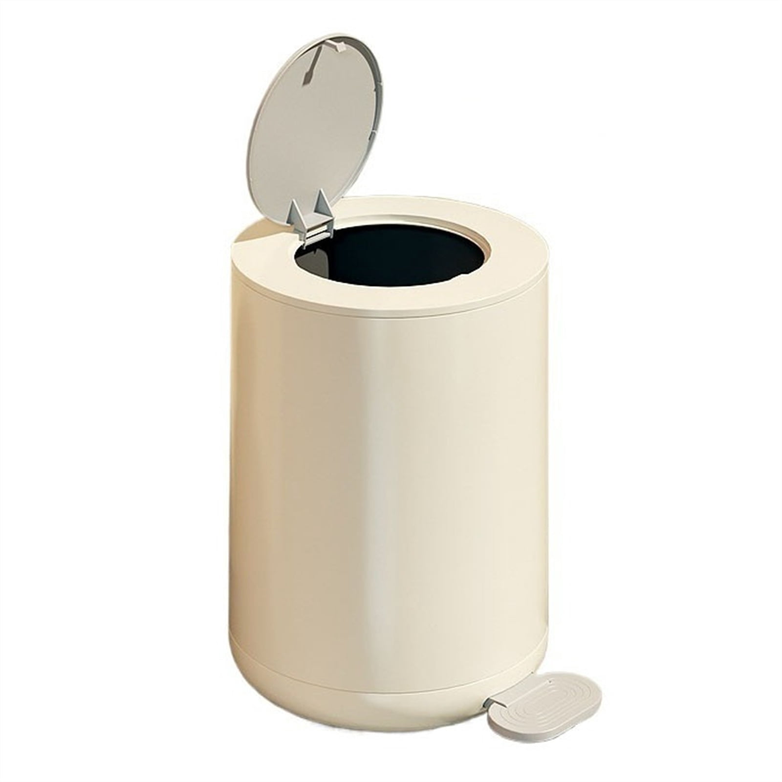 Foot Pedal Round Trash Can, Soft Close Step Garbage Can with Removable ...