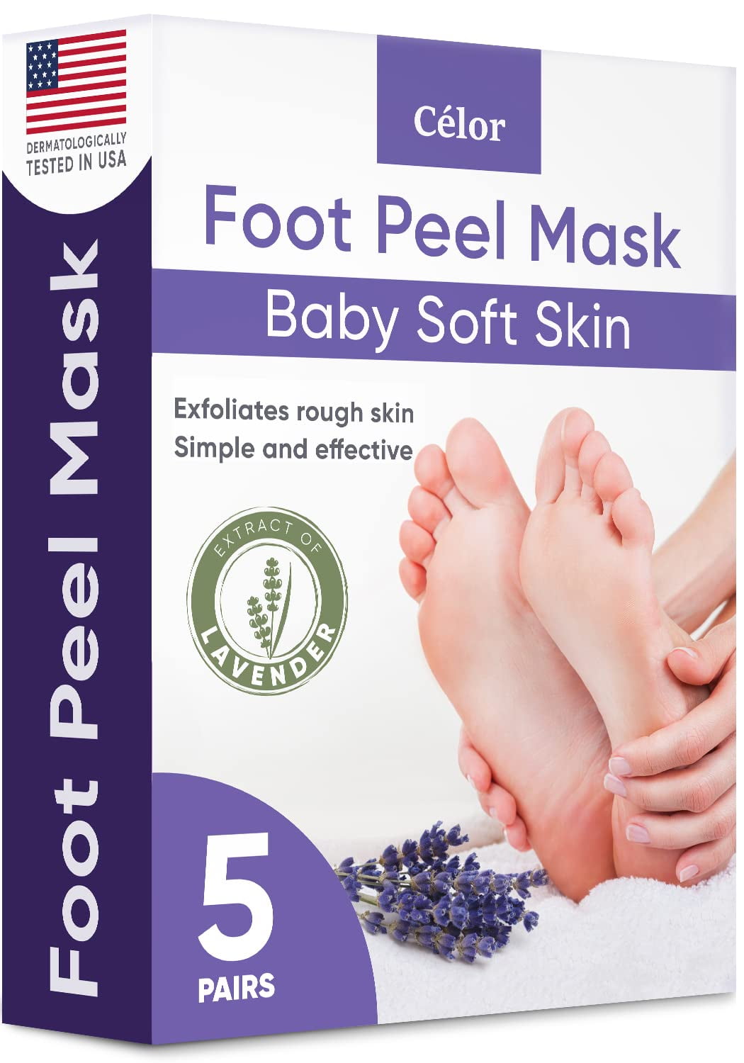 Foot Peel Mask (5 Pairs) - Foot Mask for Baby Soft Skin - Remove Dead ...