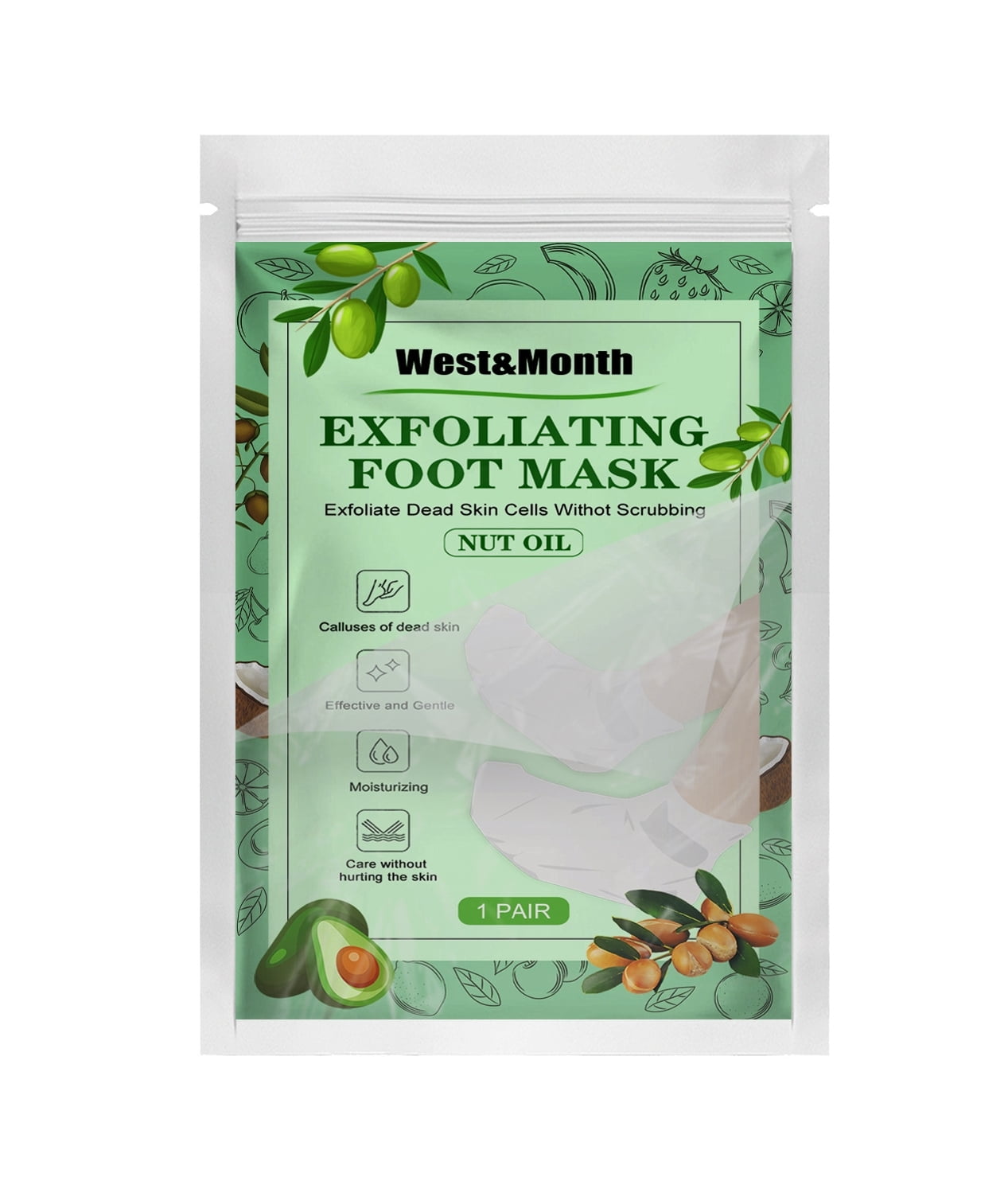 Foot Peel Mask, Exfoliator Peel Off Calluses Dead Skin Callus Remover ...