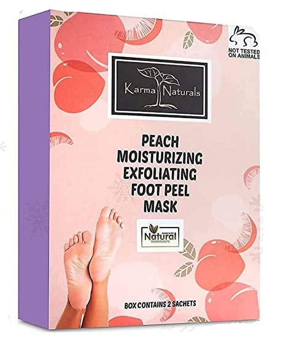 Foot Peel Mask Peach Moisturizing Exfoliating Foot Masks - Karma ...