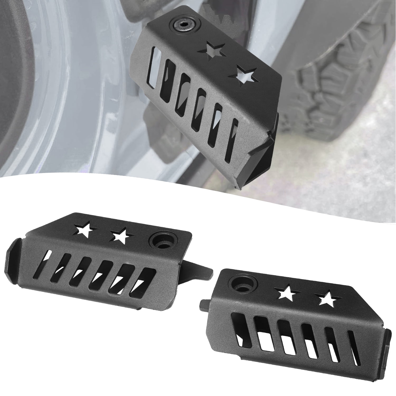 Foot Pegs for Ford Bronco Front Door Hinge Foot Rest Pedal 2/4 Doors ...