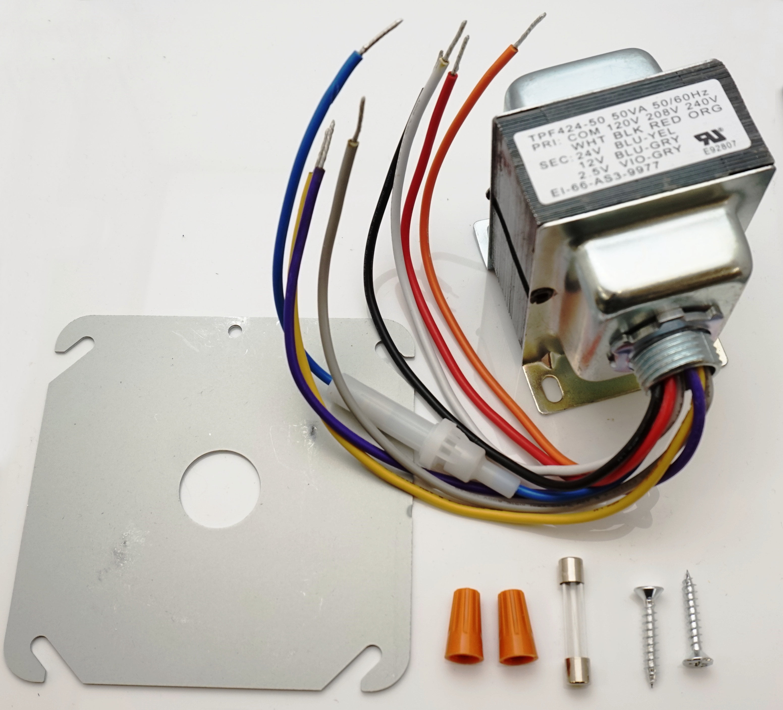 Foot/Plate Mount Transformer, 120/208/240V, 50VA Rating, TPF424-50 ...