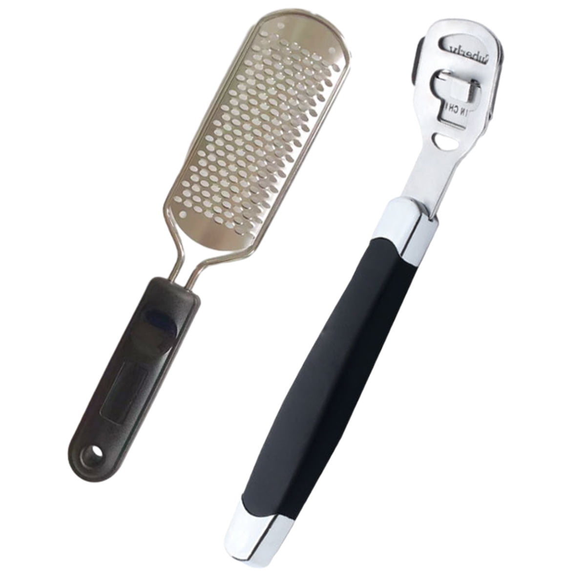 Foot Rasp & Wood Handle Callus Shaver (10 Replacement), Pedicure Foot ...